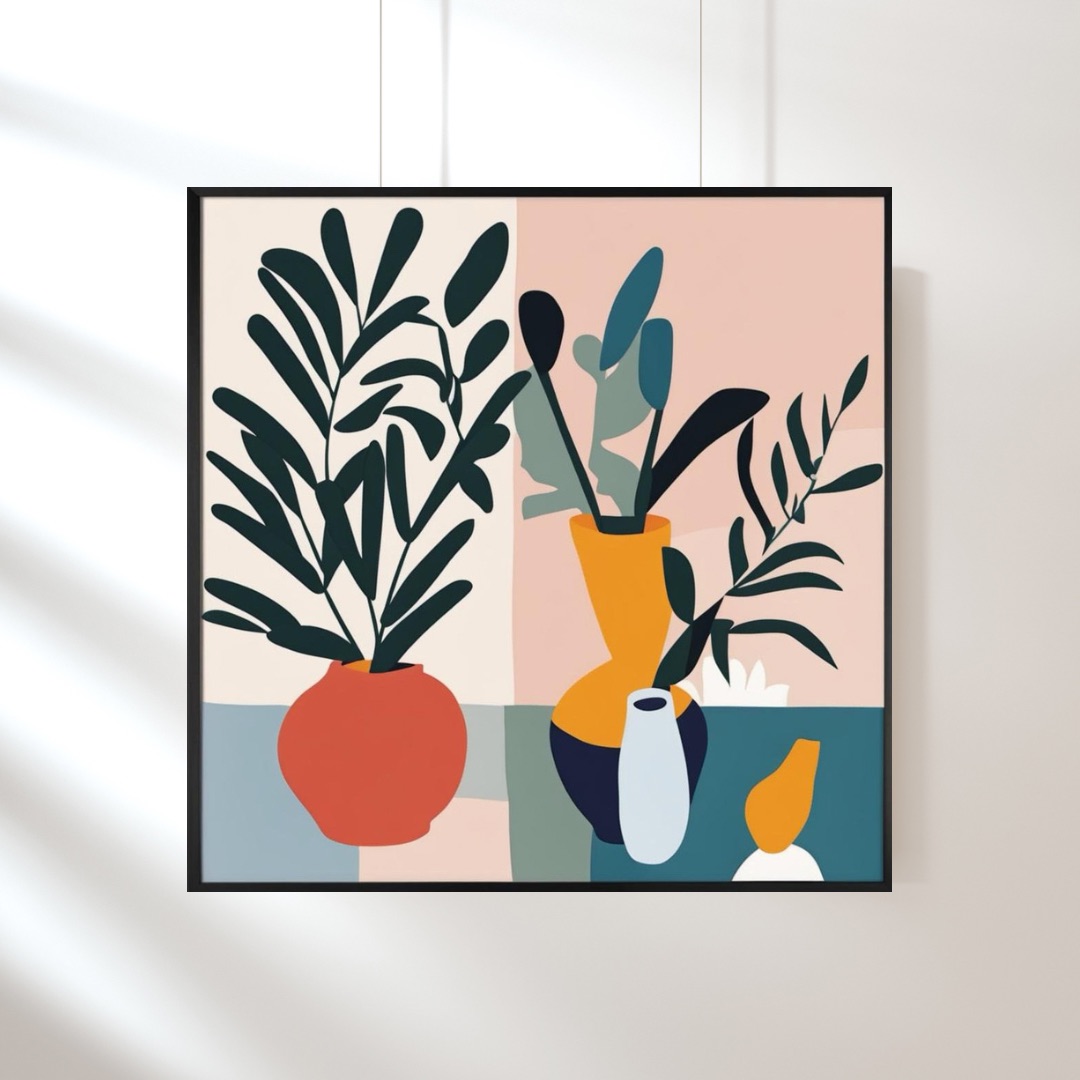 Serene Stillness Digital Art Print, Home Decor Abstract Wall Art ...