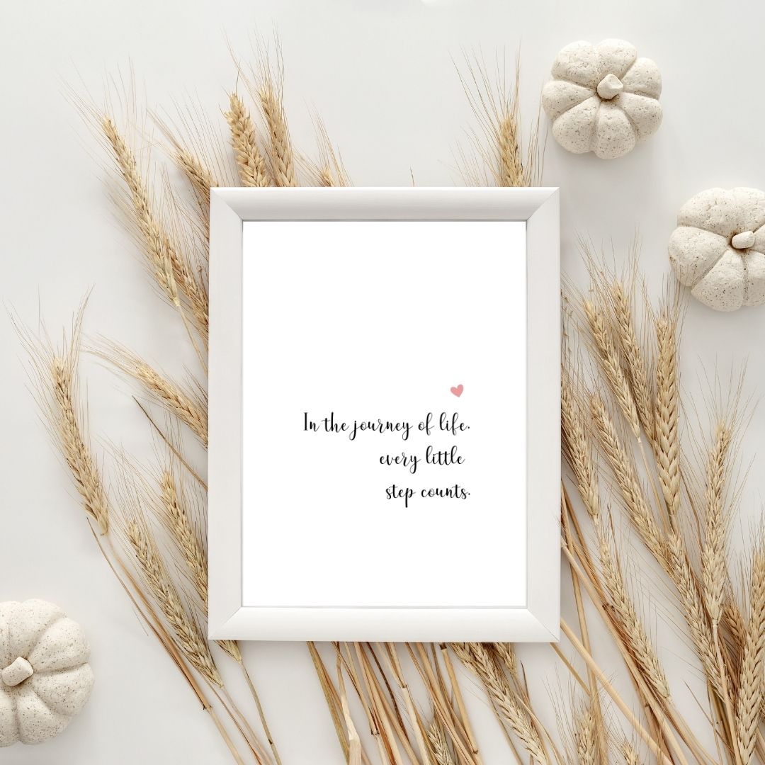 In The Journey Of Life Wall Art Printable, Motivational Quote Poster ...